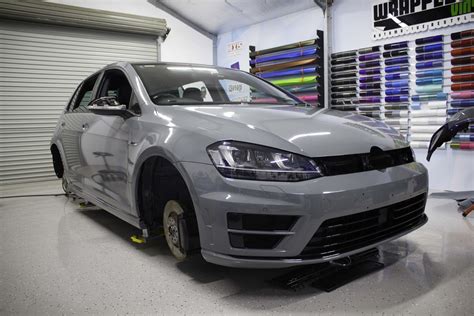 VW Golf R Hexis Nardo Grey Wrapped On Vinyl Bendigo Automotive