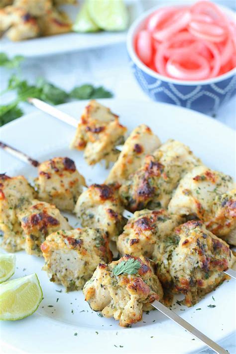 Murgh Malai Tikka Step By Step Indian Murgh Malai Tikka Chicken Tikka