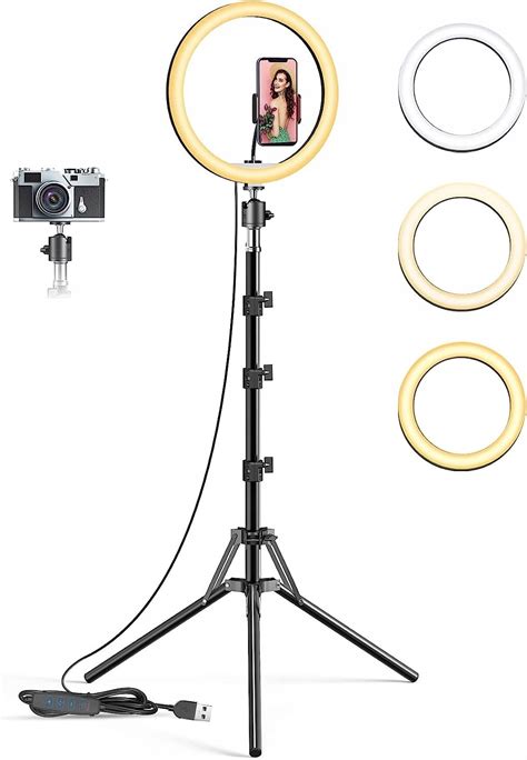 LAMPA PIERŚCIENIOWA LED ZE STATYWEM UCHWYTEM RING Sklep Opinie Cena