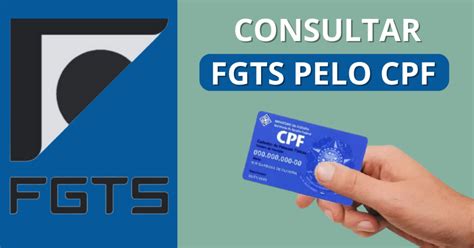 Saiba Como Consultar FGTS Pelo CPF Consulte Vagas