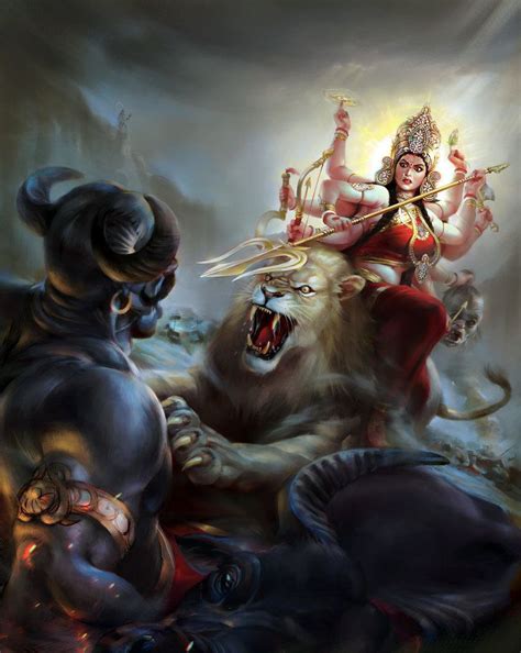 Durga By TanmayMandal Indian Goddess Kali Goddess Goddess Art Mother