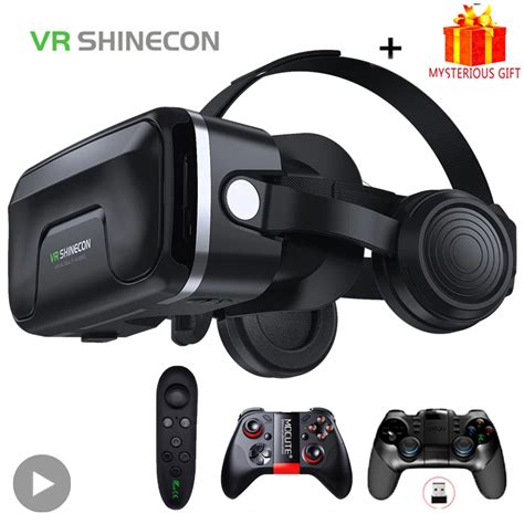 Shinecon viar 3d realidade virtual vr óculos fone de ouvido