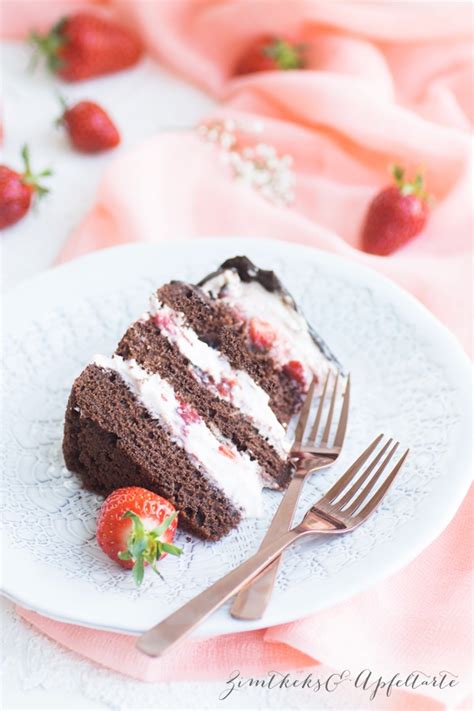 Super Einfach Mit Wow Effekt Schokoladen Erdbeer Naked Cake