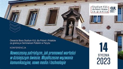 BIURO STUDIUM KUL DLA POLONII I POLAKÓW ZA GRANICĄ POWSTAJE W PARYŻ