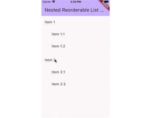 A Flutter Package That Provides A Widget To Create A Nested Reorderable