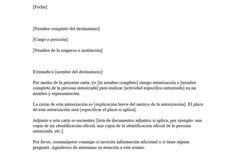 Cómo hacer una carta de autorización con plantilla en Word