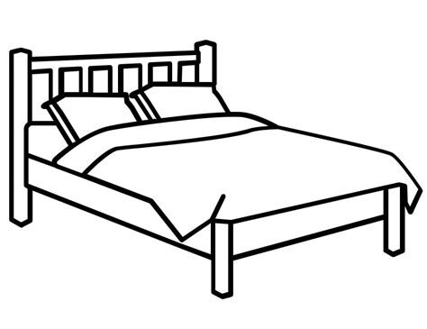 Dibujos De Cama 8 Para Colorear Para Colorear Pintar E Imprimir