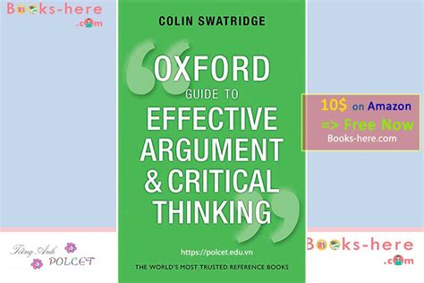 Oxford Guide To Effective Argument And Critical Thinking St Pdf Free