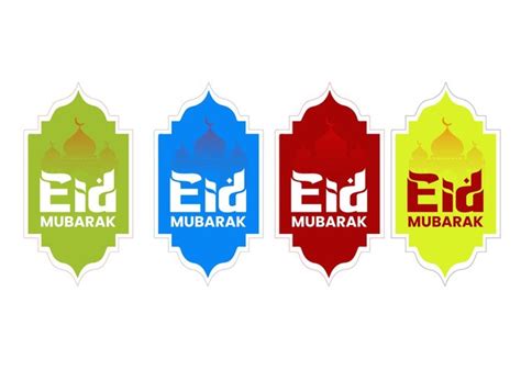 Premium Vector Eid Mubarak With Islamic Calligraphy Eid Al Fitr The