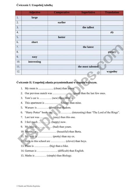 Comparison Of Adjectives Comparative And Superlative Adjectives ESL