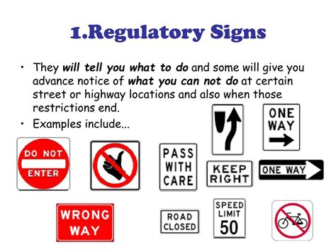 Regulatory Sign Are What Color