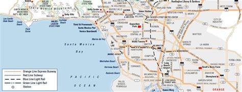 Map Of Los Angeles Tourist Attractions Chlo Melesa