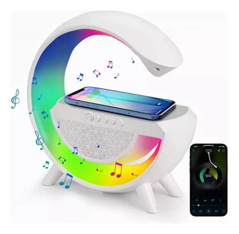 15w Cargador Inalámbrico Para iPhone Con Bocina Y Rgb Luz Meses sin
