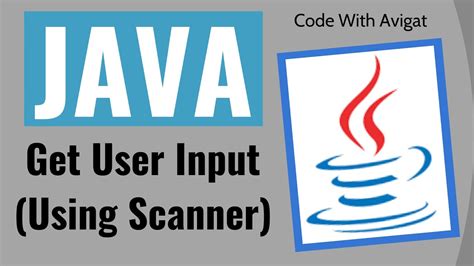 Getting User Input Using Scanner Java Tutorial Youtube