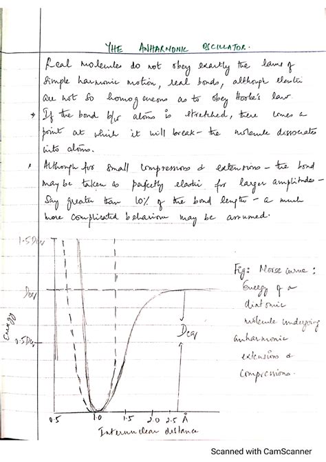 Anharmonic Oscillator Chemistry Studocu