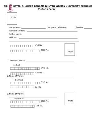 Hostel Visitor Doc Template PdfFiller