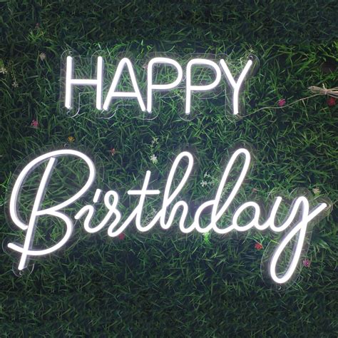 Neon Sign Happy Birthday Led Signneon Lightsled Neon Etsy