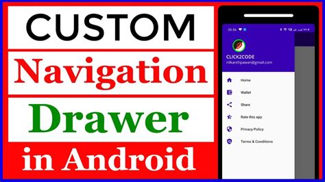 How To Customize Navigation Drawer In Android Customize Navigation