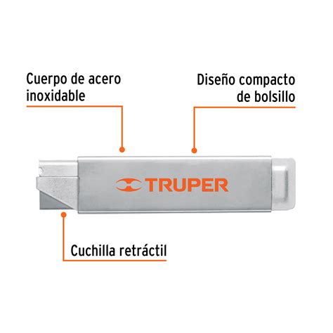 Ficha Tecnica Navaja de costilla con cuerpo metálico Truper