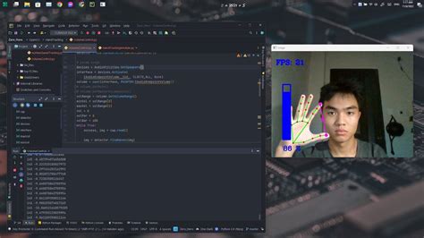 volume control by gesture opencv python youtube