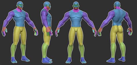 3D Model Stylized Male Base Mesh VR AR Low Poly CGTrader