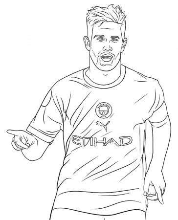 Kevin De Bruyne From Soccer Coloring Page Coloring Home