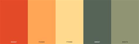 15 Orange Color Palette Inspirations With Names Hex Codes Inside
