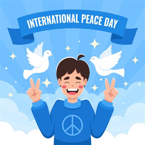 International Peace Day Celebration 10170235 Vector Art At Vecteezy