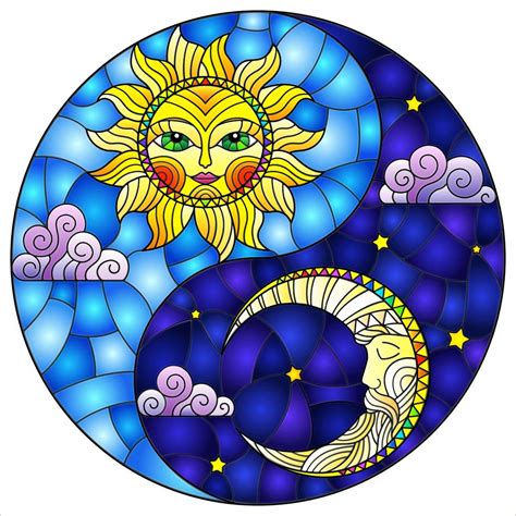 Yen Yang Ying Y Yang Yin Yang Art Moon Painting Art Painting Sun