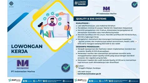 Lowongan Kerja PT Indonesian Marine Untuk Lulusan D3 Atau S1