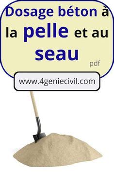 13 idées de Tableau dosage béton pdf béton armé mortier ciment beton