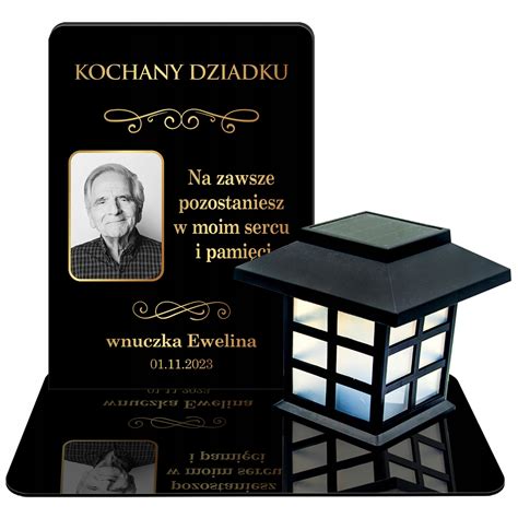 SOLARNY ZNICZ LED PODSTAWKA STATUETKA NA CMENTARZ GRÓB DUŻA FOTO