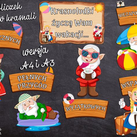 Skrzaty Krasnoludki Wersja Dekoracja Na Drzwi Lub Tablic