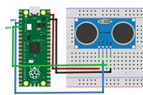 interface hc sr04 ultrasonic sensor with raspberry pi pico