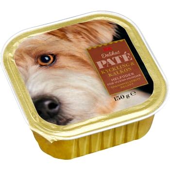 Hundmat kyckling kalkon i paté 150g ICA Handla mat online från din