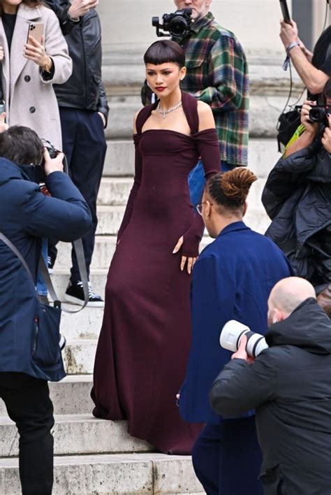 ZENDAYA Arrives At Fendi Haute Couture Spring Summer 2024 Show At Paris