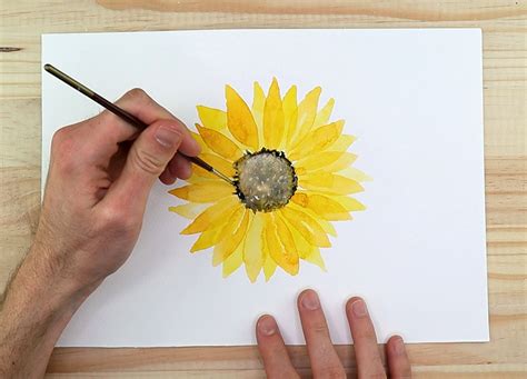 Sunflower Watercolor Painting Easy Best Flower Site