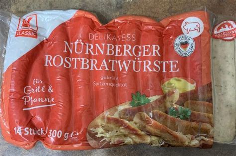 Delikatess Nürnberger Rostbratwürste K Classic kalorie kJ a nutriční