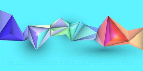 Vector Abstract 3D Geometric Polygon Triangle Pattern Shape Stock