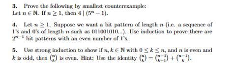 solved 3 prove the following by smallest counterexample