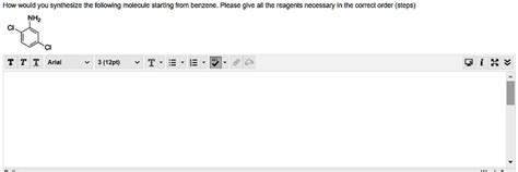 SOLVED How Would You Synthesize The Following Molecule Starting From