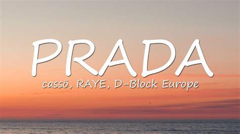 cassö RAYE D Block Europe Prada Lyrics YouTube