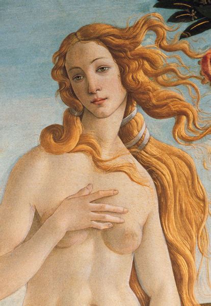 Venus Detail From The Birth Of Venus Sandro Botticelli As Art Print