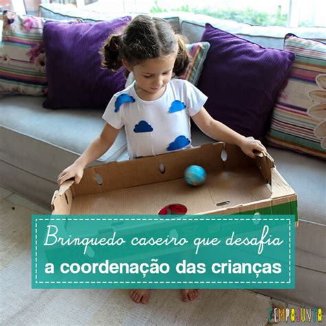 Brinquedo de coordenação motora feito em casa Tempojunto
