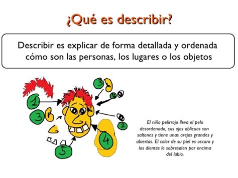 Qué es la descripción La descripción