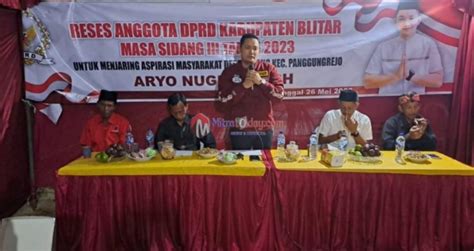 Aryo Nugroho Anggota DPRD Fraksi PDIP Gelar Reses Siap Terus