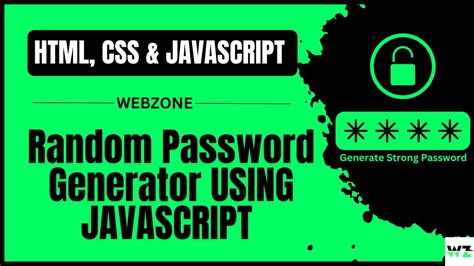random password generator javascript random password generator using html css and javascript