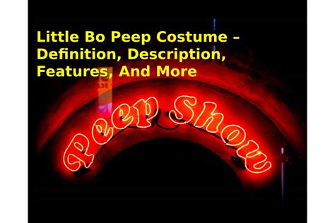Little Bo Peep Costume Definition Description Features And More