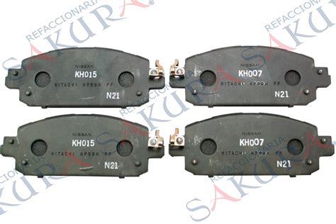 Refaccionaria SAKURA Juego Balatas Delanteras Nissan