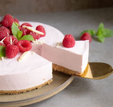 Hindbær cheesecake med hvid chokolade Nem Opskrift Mummum dk